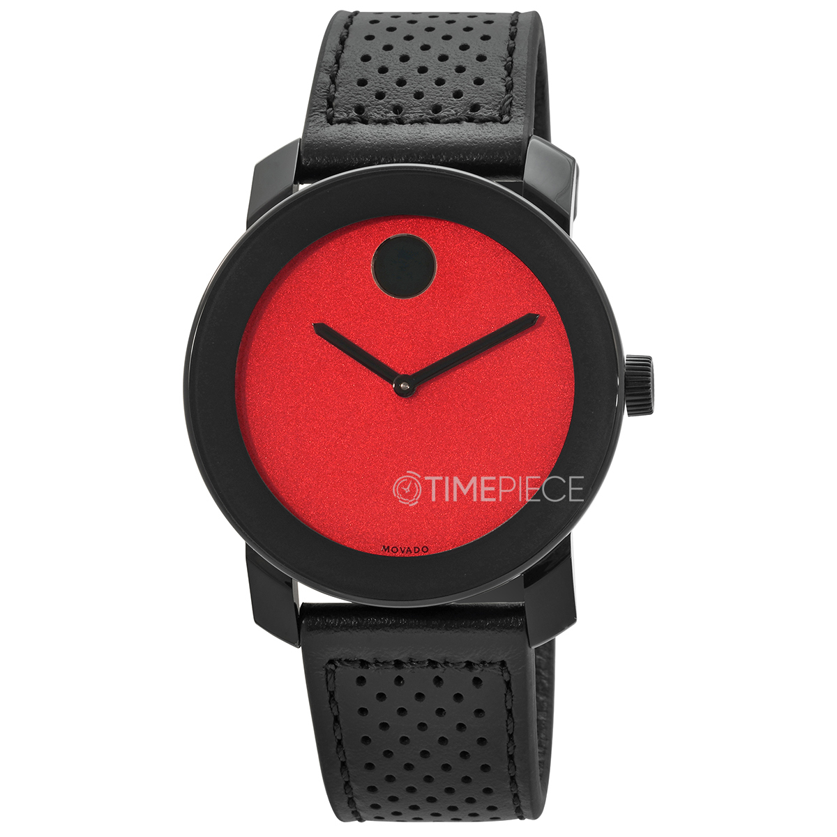 Movado Bold TR90 Quartz Red Museum Dial Mens Watch 3600762