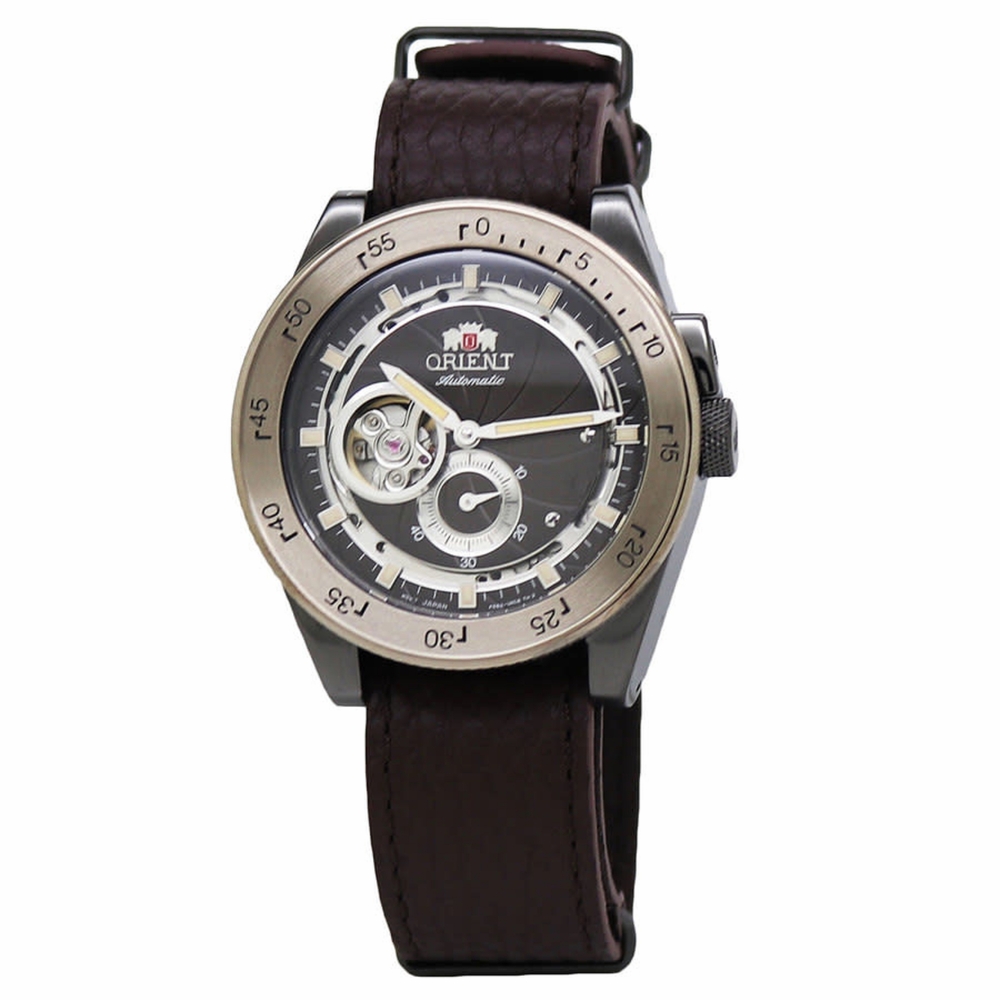 Orient Retro Future Camera Automatic Brown Dial Mens Watch RA-AR0203Y10B