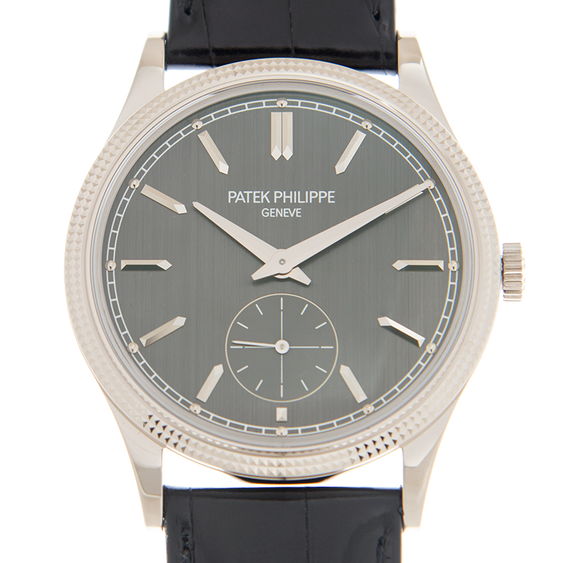 Patek Philippe Calatrava Hand Wind Grey Dial Mens Watch 6119G-001