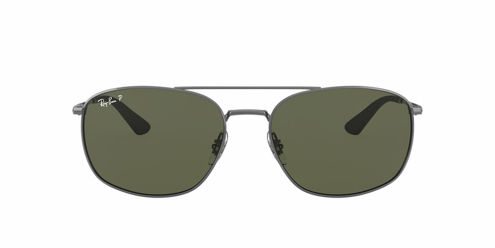 Ray Ban Polarized Dark Green Aviator Mens Sunglasses RB3654 004/9A 60
