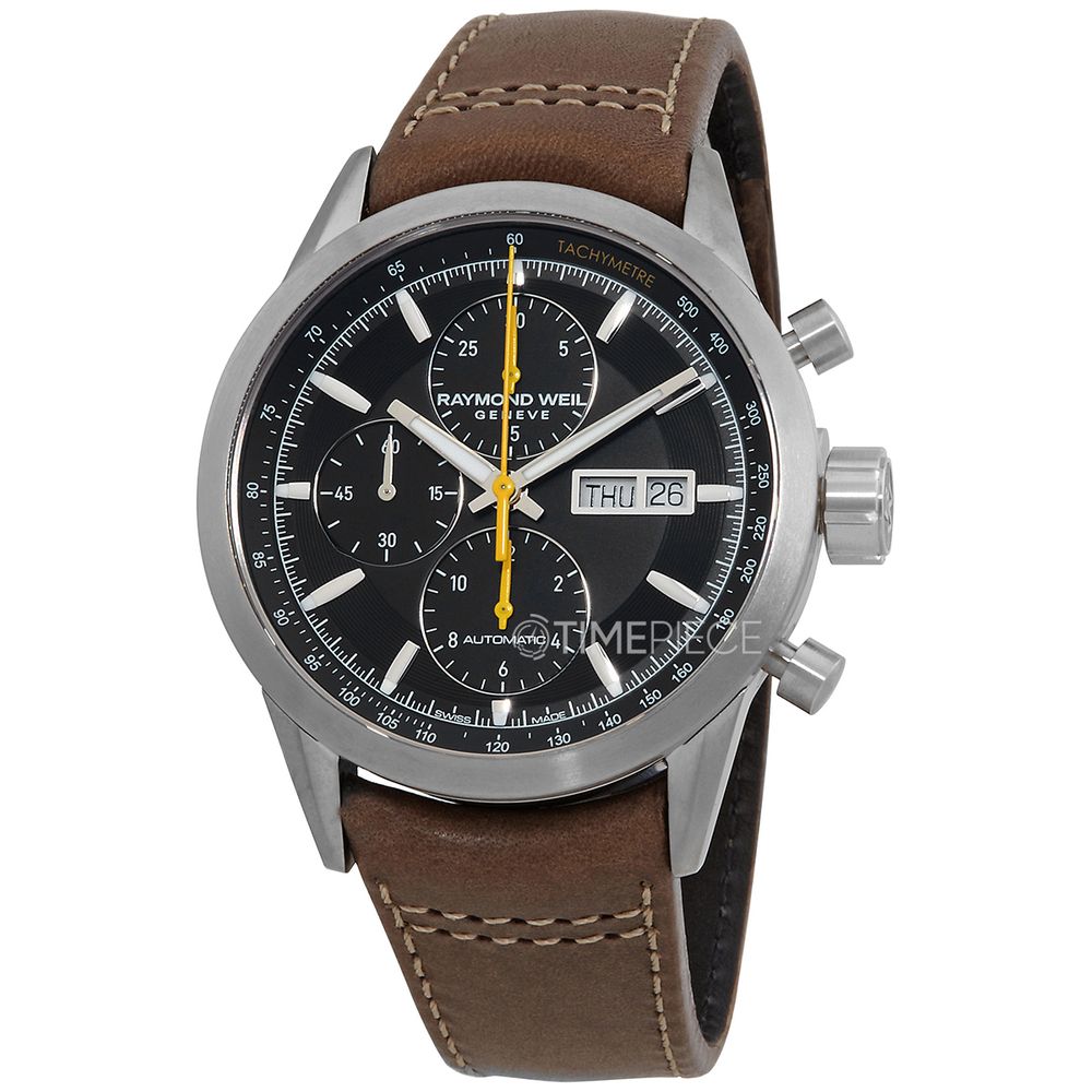 Raymond Weil Freelancer Chronograph Automatic Black Dial Mens Watch ...