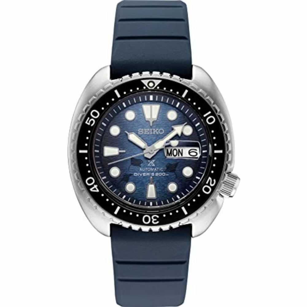 Seiko Prospex Save The Ocean Automatic Blue Dial Mens Watch SRPF77