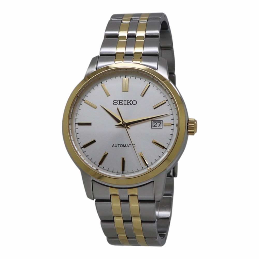 Seiko Essentials Automatic Silver Dial Mens Watch SRPH92