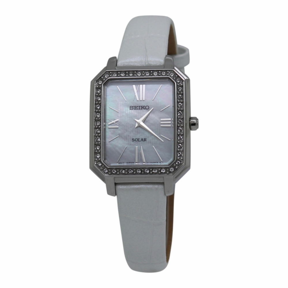 Seiko Solar Mother of Pearl Dial Ladies Watch SUP461