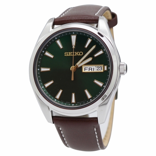 Seiko Neo Classic Quartz Green Dial Mens Watch SUR449P1