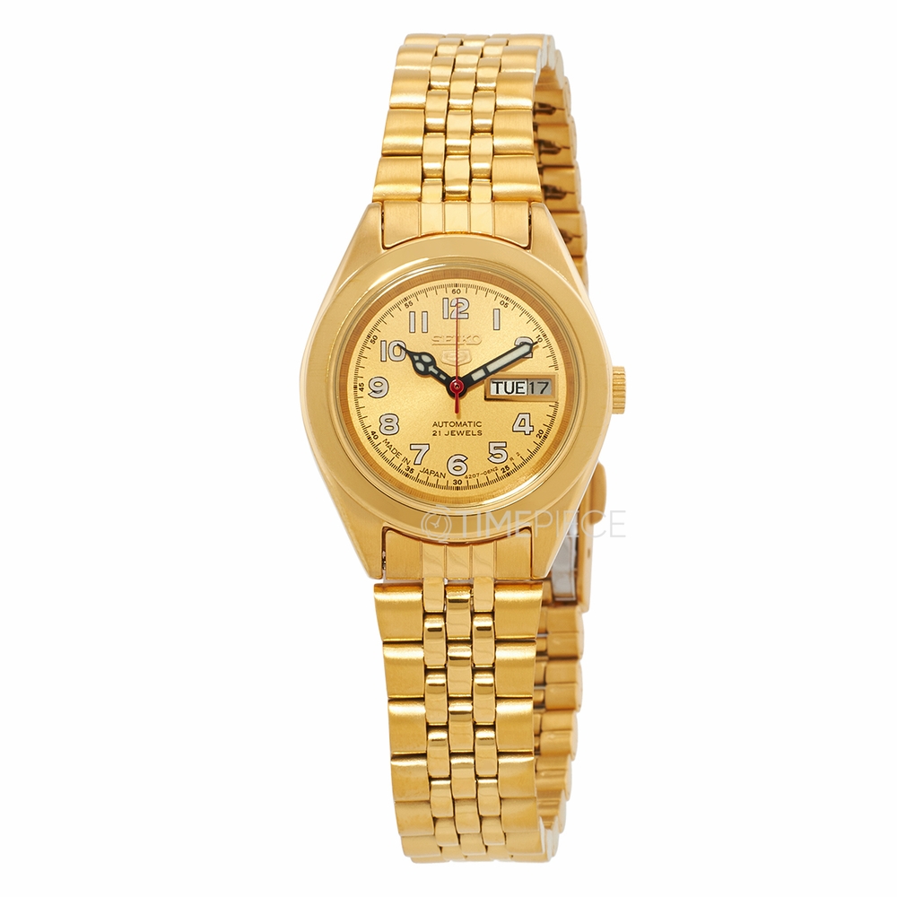 Seiko Seiko 5 Automatic Gold Dial Ladies Watch SYMF94J1