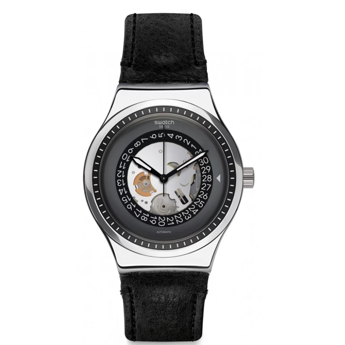 Swatch Sistem Solaire Automatic Grey Dial Mens Watch YIS414