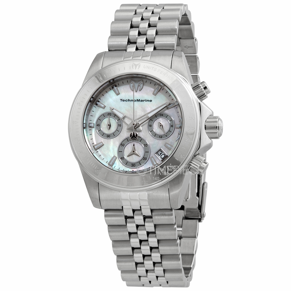 Technomarine Manta Ray Chronograph White Dial Unisex Watch TM-220048