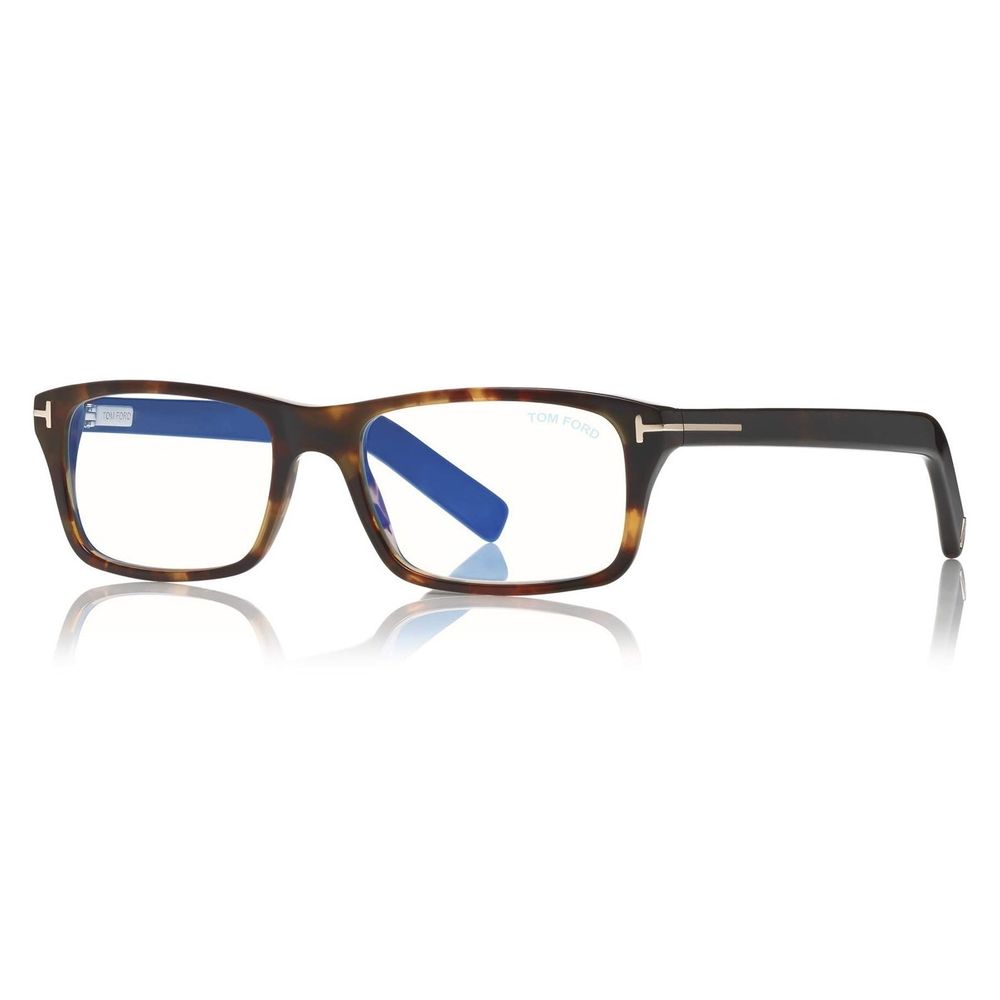 Tom Ford Blue Light Block Rectangular Mens Eyeglasses FT5663-B 055 55