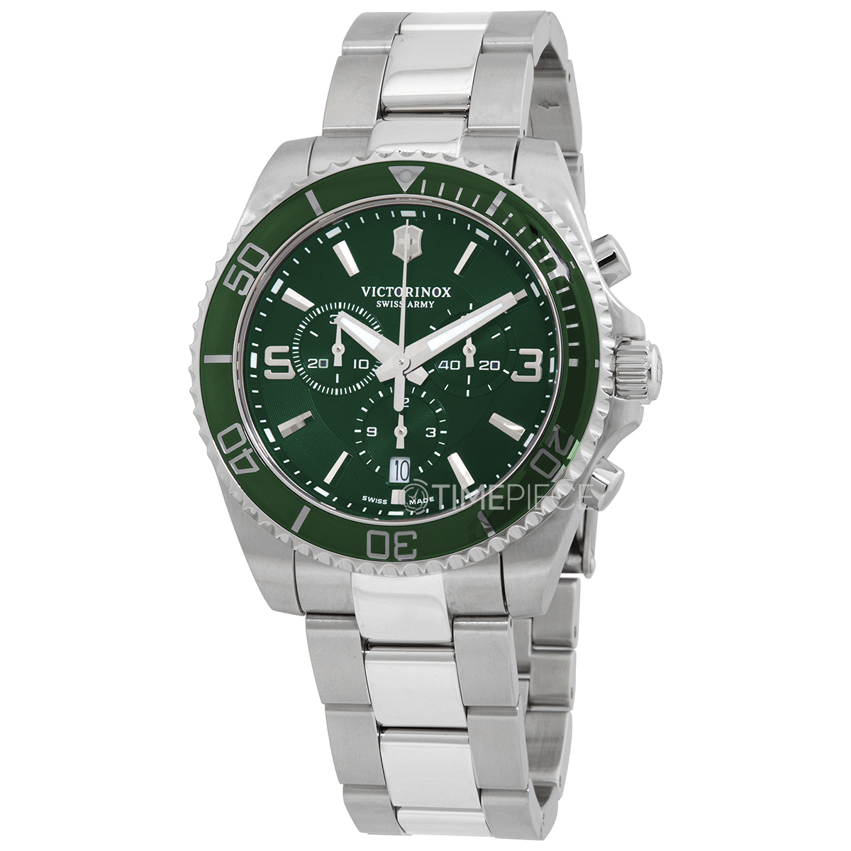 Victorinox Maverick Quartz Green Dial Mens Watch 241946