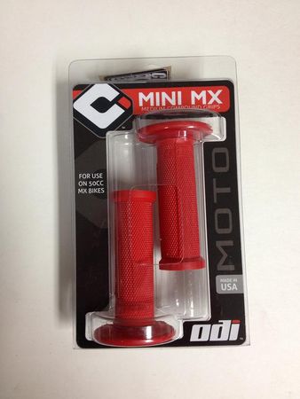 ODI Red Mini MX Half Waffle MX Grips