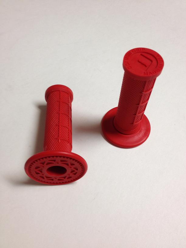 ODI Red Mini MX Half Waffle MX Grips