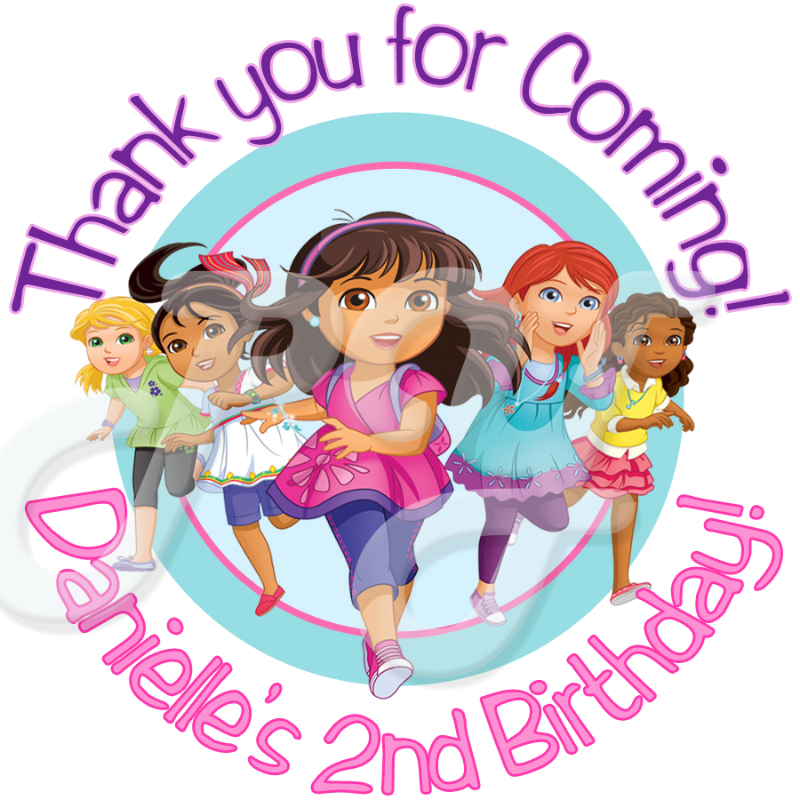 Dora And Friends Into the City Personalized stickers