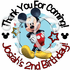 Mickey Mouse Birthday Personalized Stickers