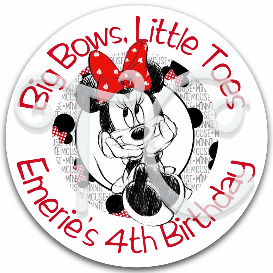 Minnie Mouse Custom Stickers