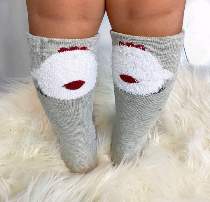 3 pair - Cute Animal Girls Knee High Socks