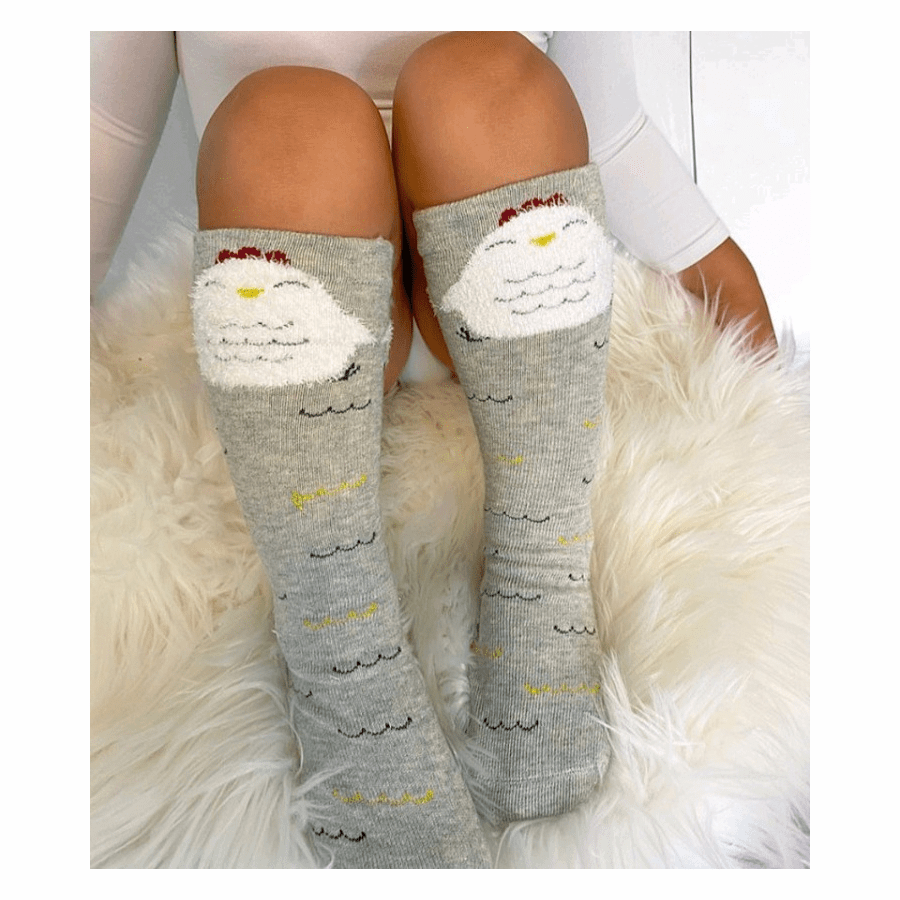 3 pair - Cute Animal Girls Knee High Socks