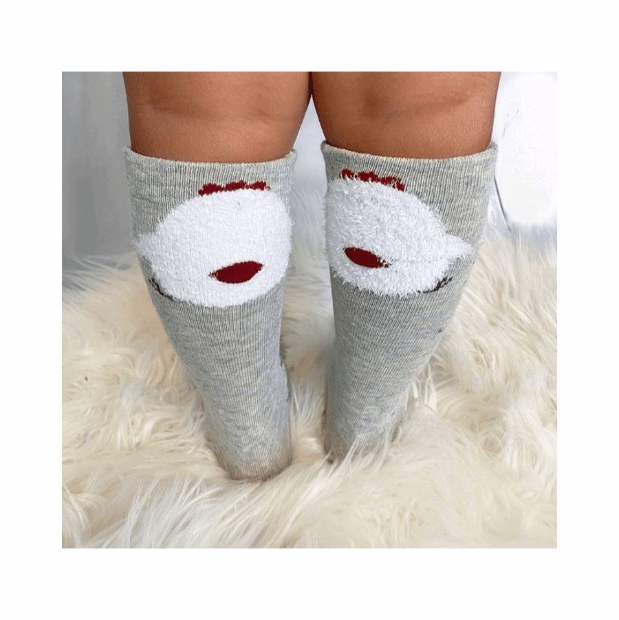 Easter Bunny Rabbit Knee High Socks Neutral Toddler Baby Girls Boutiq