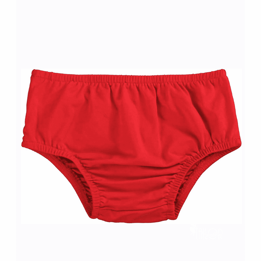 Baby Red Cotton Bloomers