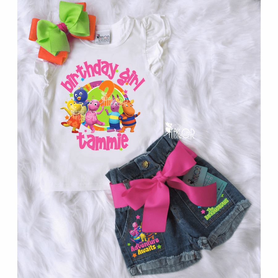 Backyardigans Boys Custom Birthday Shirt, Personalized Birthday Shirts