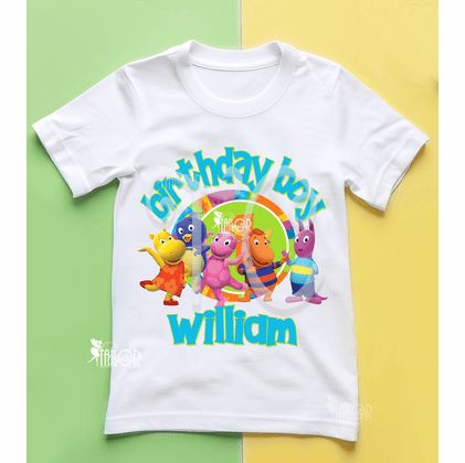 Backyardigans Birthday Outfit, Custom Backyardigans Shirt, Matching ...