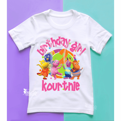 Backyardigans Birthday Outfit, Custom Backyardigans Shirt, Matching ...
