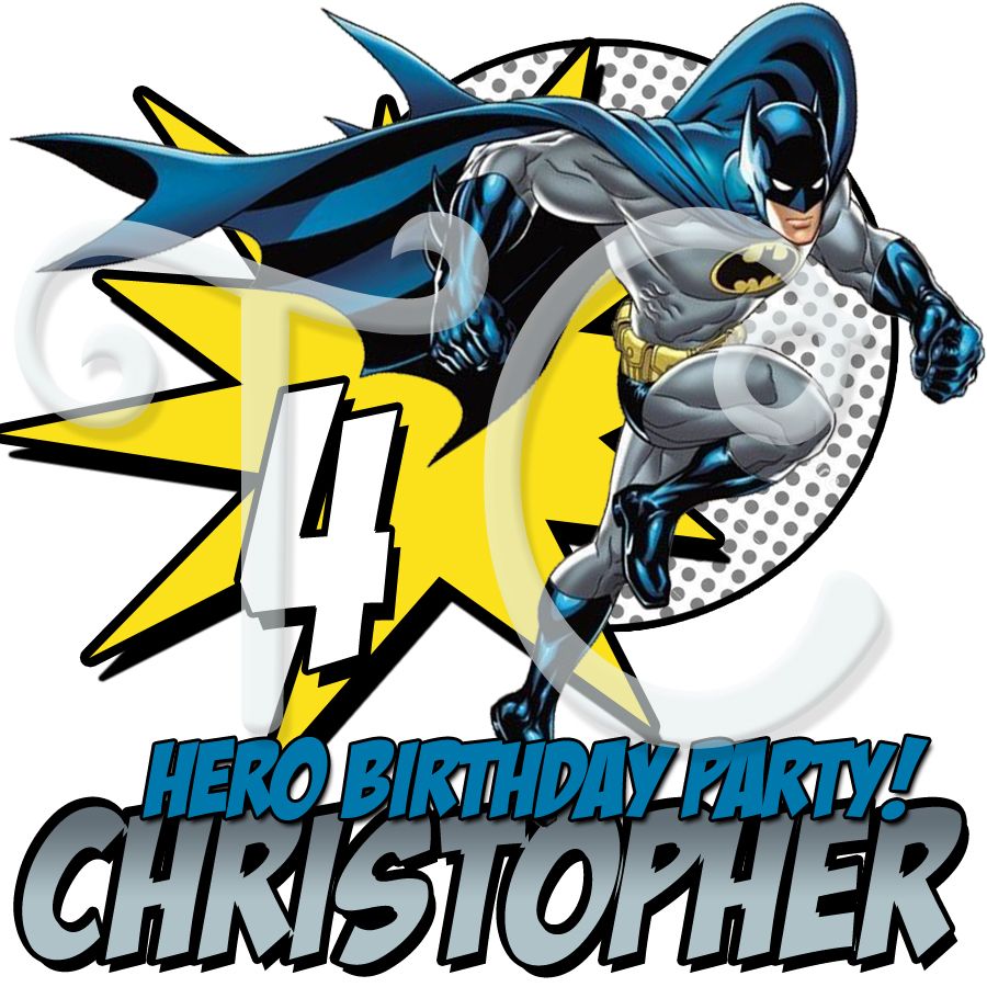 Batman Custom Party Favor