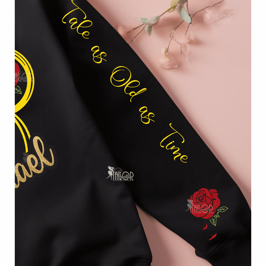 Belle Glitter Beauty and the Beast Personalized Disneyland Sweatshirt ...