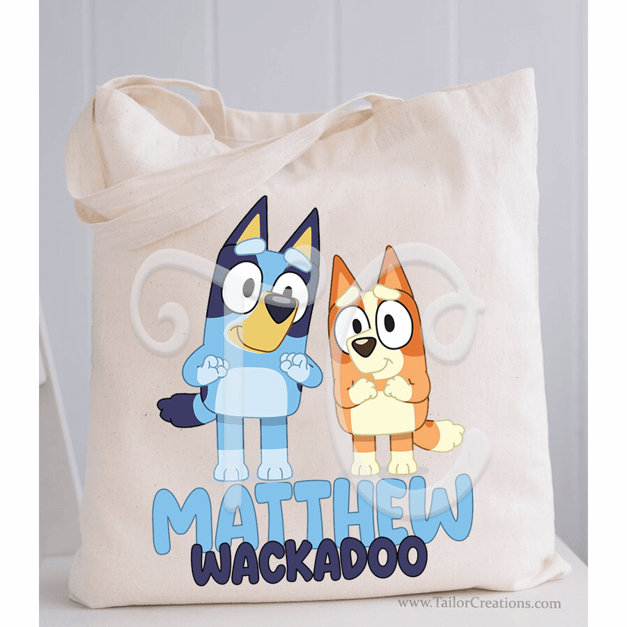 Bluey Custom Tote Bag