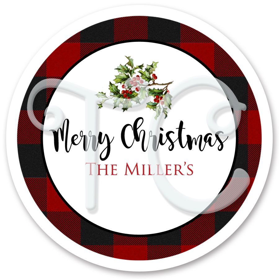 Buffalo Plaid Photo Greeting Cards