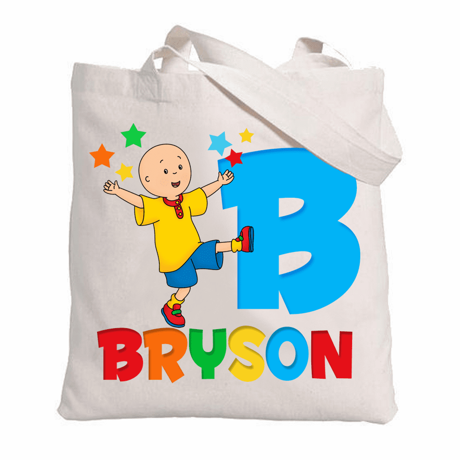 Caillou Personalized Canvas tote bag