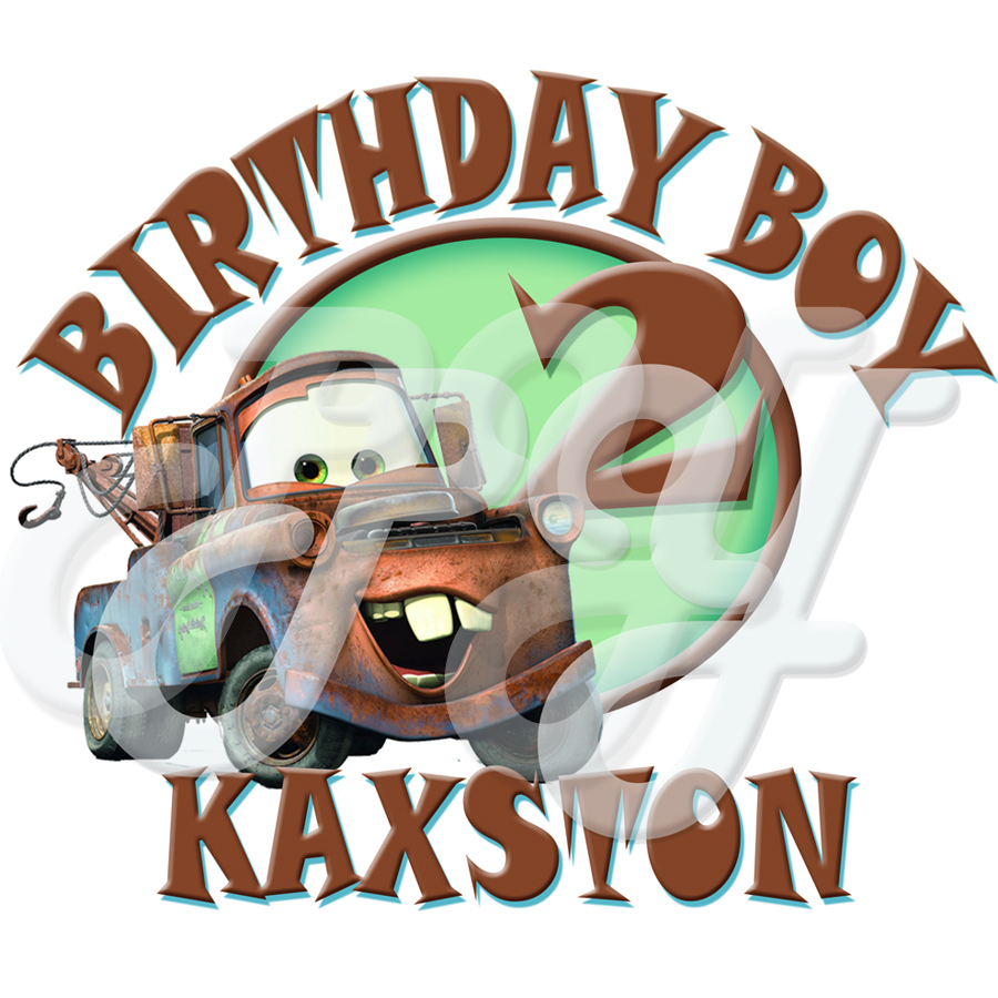 Cars - Mater Personalized Birthday t shirt