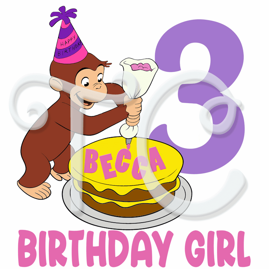 Curious George Custom Birthday Shirt