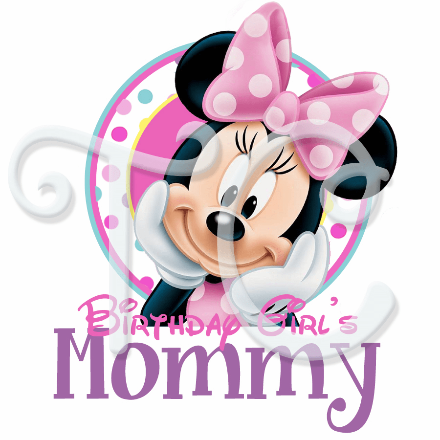 Personalized Minnie Mouse Parents Birthday shirt