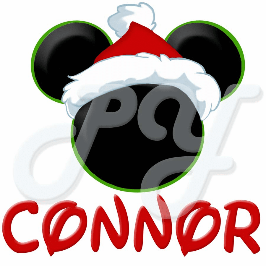 Personalized Santa Mickey Mouse t shirt