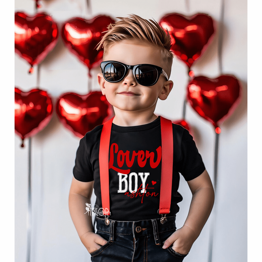 Daddy and Son Matching Valentines Day Crew Neck Sweatshirts, Lover Boy Daddy Me Valentines Day ...