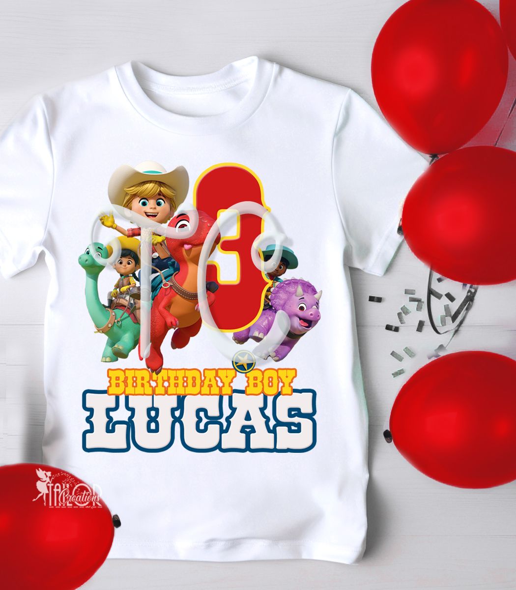 Dino Ranch Custom Birthday Shirt