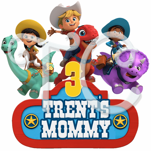 Dino Ranch Custom Family Birthday Shirt