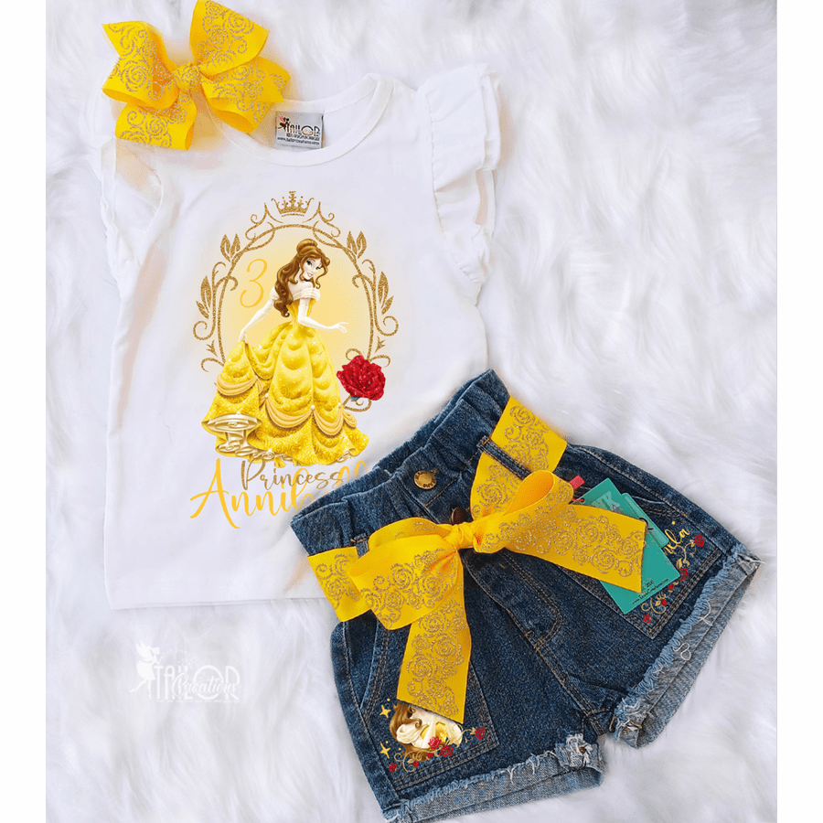 disney princess belle denim jacket gift - beauty and the beast denim ...