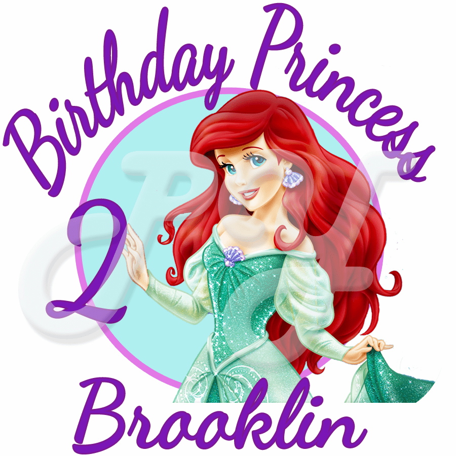Disney Princess Little Mermaid Ariel Personalized Birthday t shirt