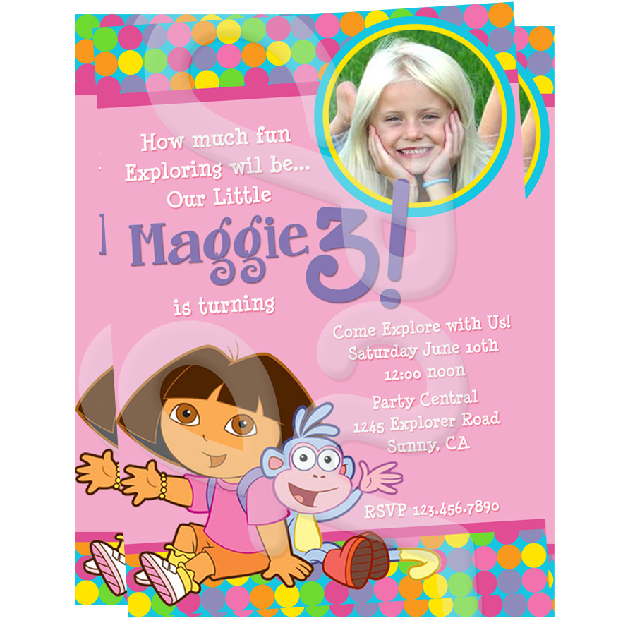Dora the Explorer Personalized Invitations