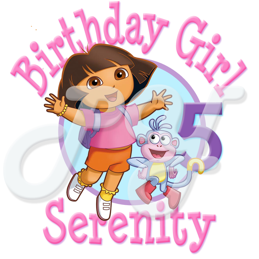 Dora the Explorer personalized birthday t shirt