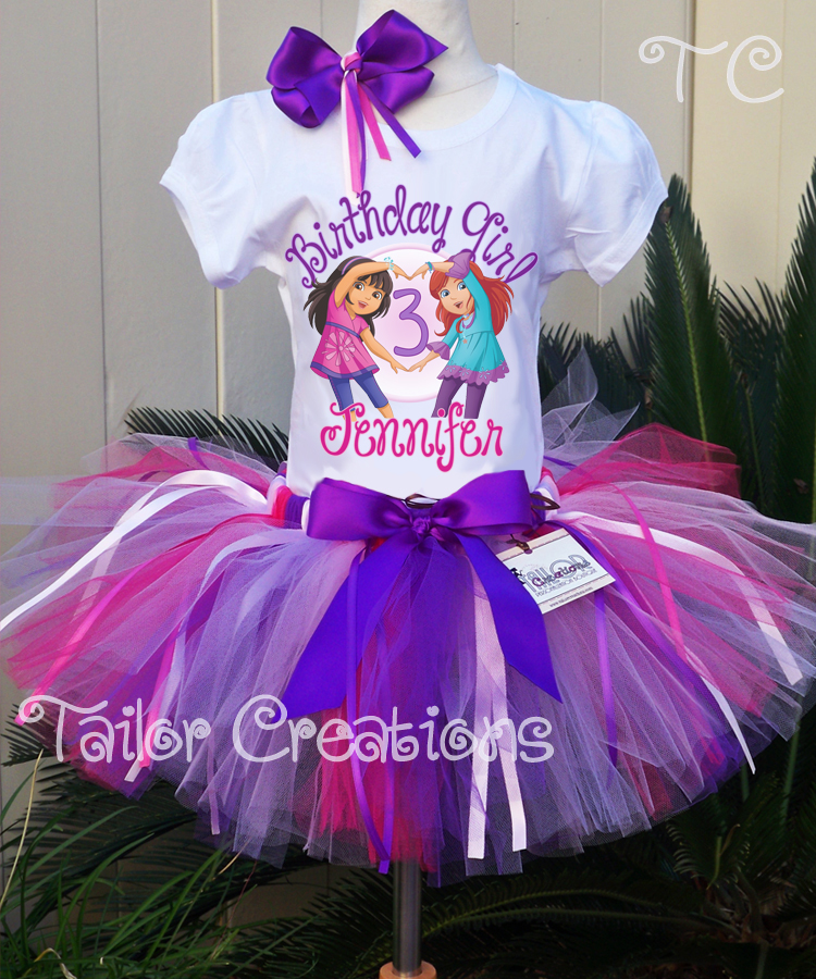 Dora the Explorer Personalized Birthday Tutu Set
