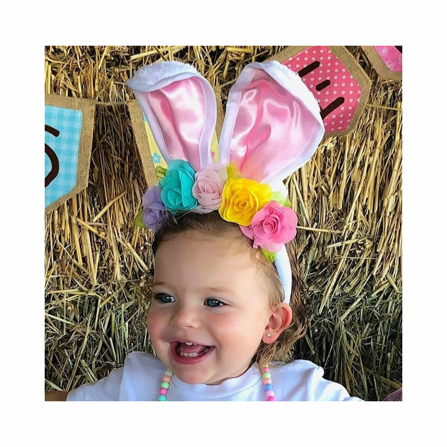Easter Bunny Floral Headband
