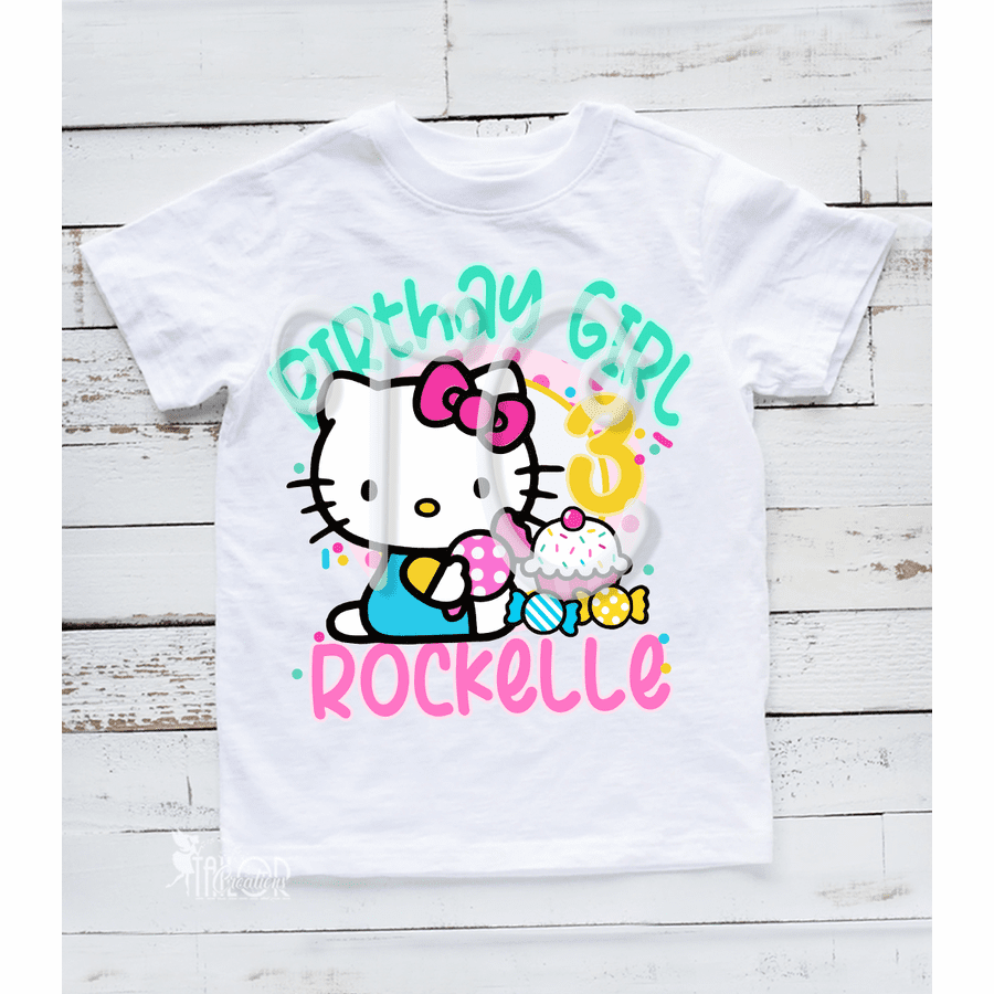 Hello Kitty Birthday Denim Outfit, Kawaii Birthday Outfit, Sanrio ...