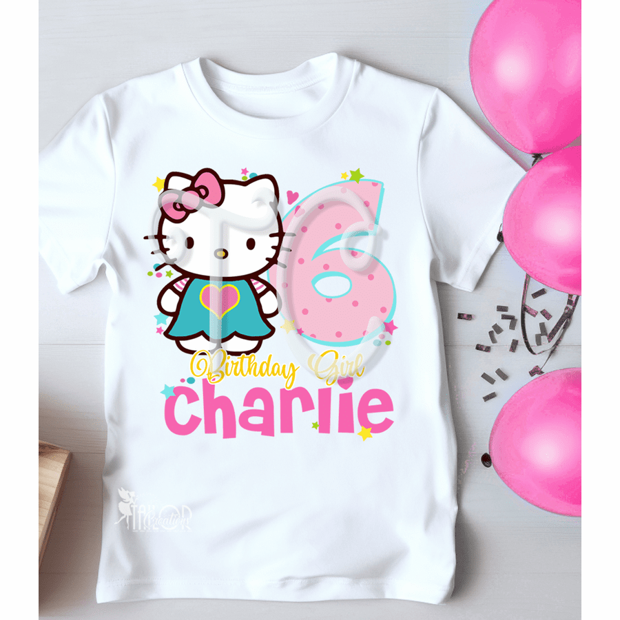 Hello Kitty Cat Birthday Denim Outfit, Hello Kitty Birthday Outfit Set ...