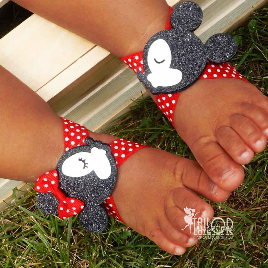 Minnie Mouse Barefoot