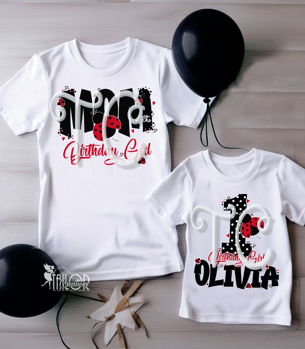 Little Love Bug Ladybug Custom Onesie, Ladybug First Birthday Outfit ...