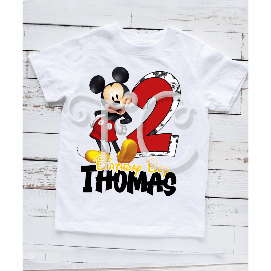 Mickey Mouse Custom Birthday Shirt