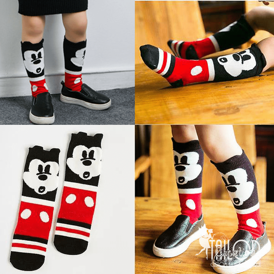 Mickey Mouse Knee High Socks